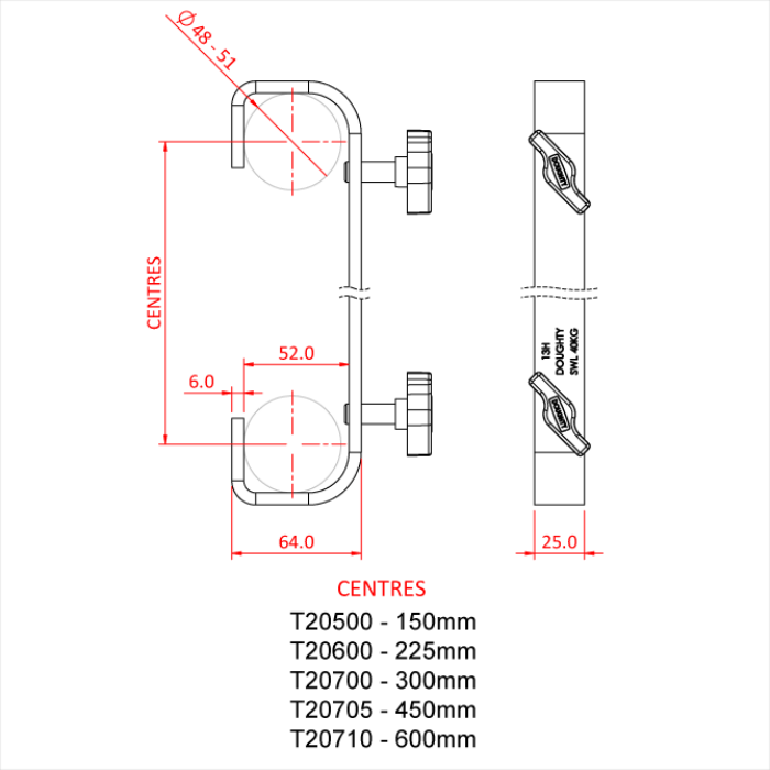 Double Ended Hook Clamps – Doughty Engineering