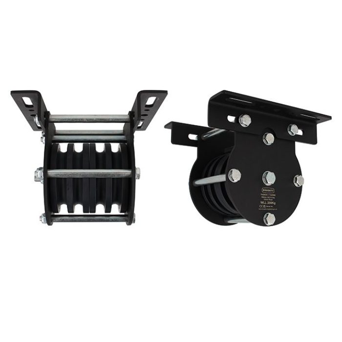 100mm Heavy Duty Pulleys-Rope – Doughty Engineering