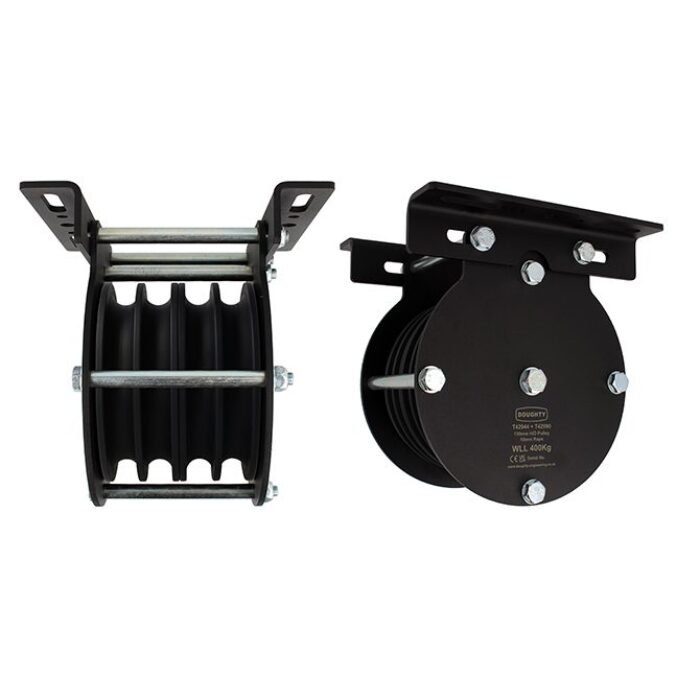 150mm Heavy Duty Pulleys-Rope – Doughty Engineering