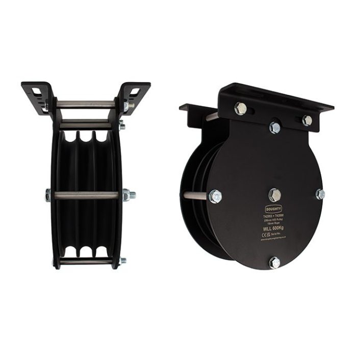 200mm Heavy Duty Pulleys-Rope – Doughty Engineering