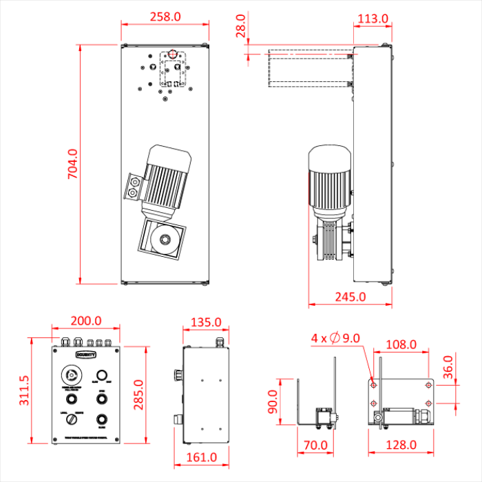 Track Drive-Electric-Track Mounted – Doughty Engineering