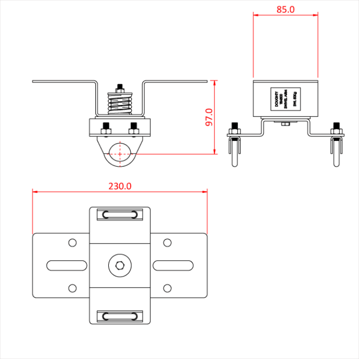Swivel Arm-Ceiling Mounted – Doughty Engineering