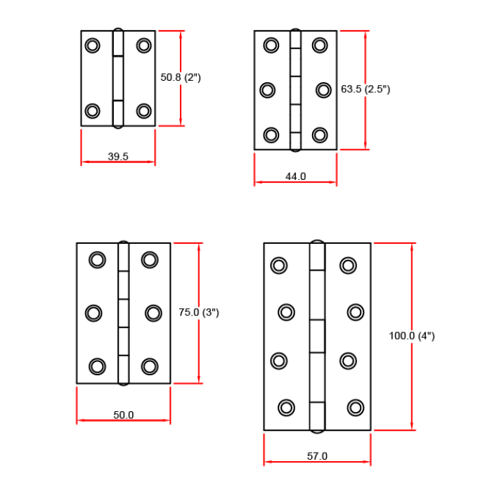 Butt Hinges – Doughty Engineering