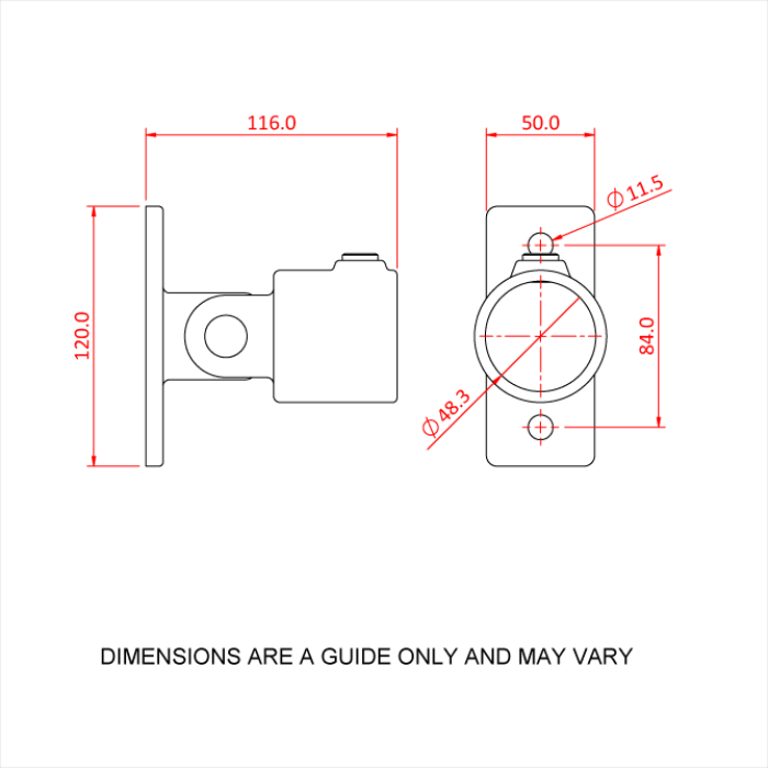 Pipeclamp Swivel Base – Doughty Engineering