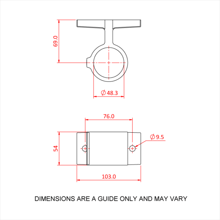 Speedrail Support Bracket – Doughty Engineering