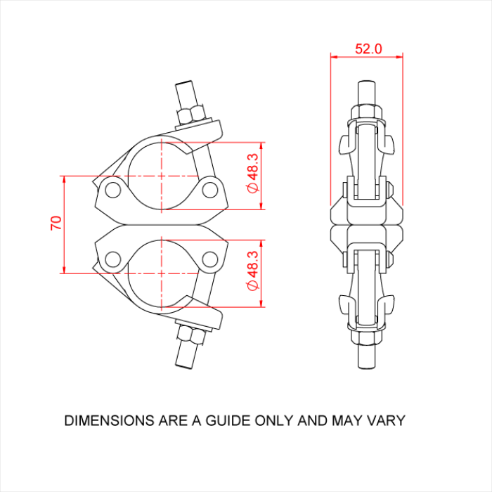 Scaffold Swivel Coupler – Doughty Engineering Scaffold Swivel Coupler – Doughty Engineering