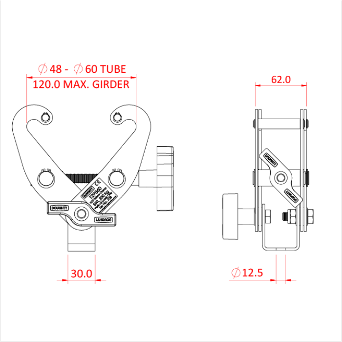Light Duty Scissor Clamp – Doughty Engineering