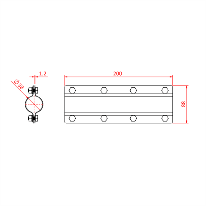 Scaffold Pipe To Pipe Coupler 38mm – Doughty Engineering