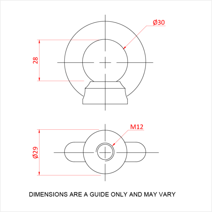 Eye Nuts-M12-340Kg – Doughty Engineering