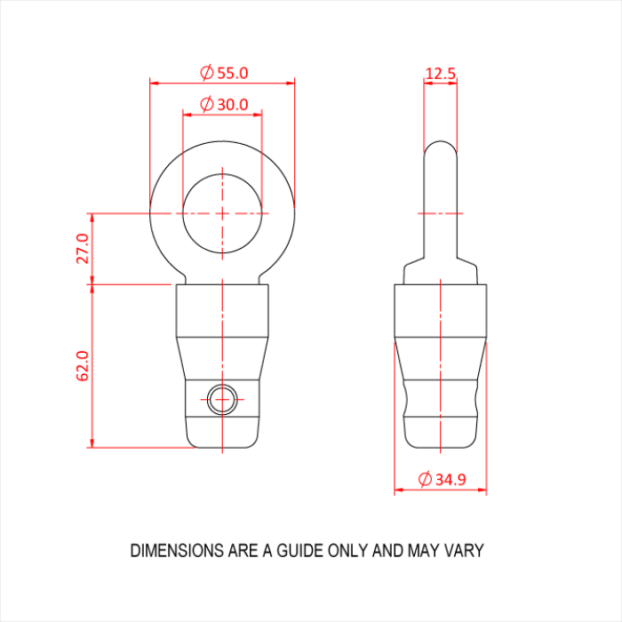 Half Connector with Eye Bolt – Doughty Engineering