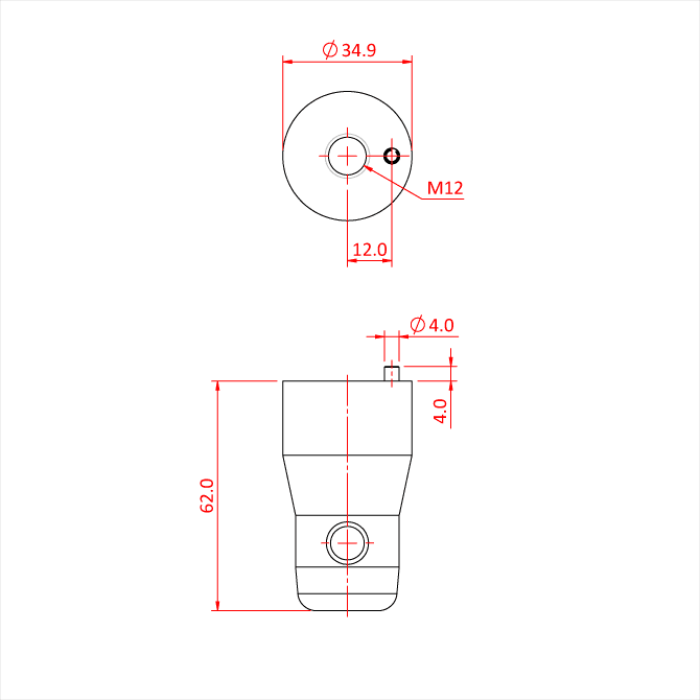 M12 Half Connector – Doughty Engineering