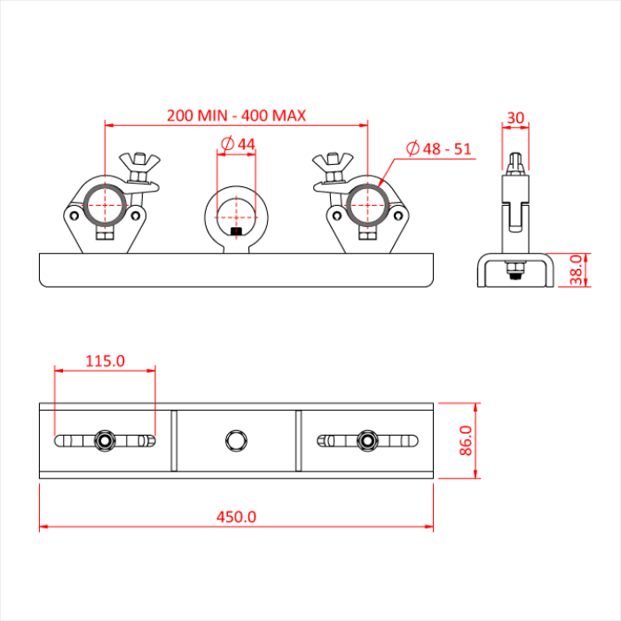 Heavy Duty Fixed Point Truss Plate – Doughty Engineering