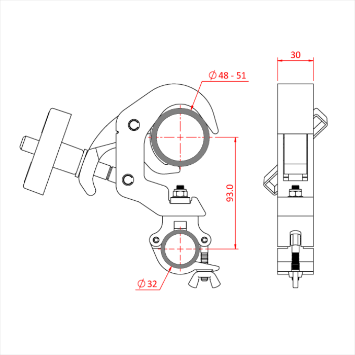 Slimline Quick Trigger Projector Frame Clamp – Doughty Engineering