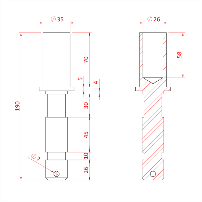 35mm Speaker Spigot – Doughty Engineering